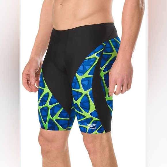 Speedo | Swim | Speedo Endurance Men Caged Out Jammer Swimsuit Green 26 ...